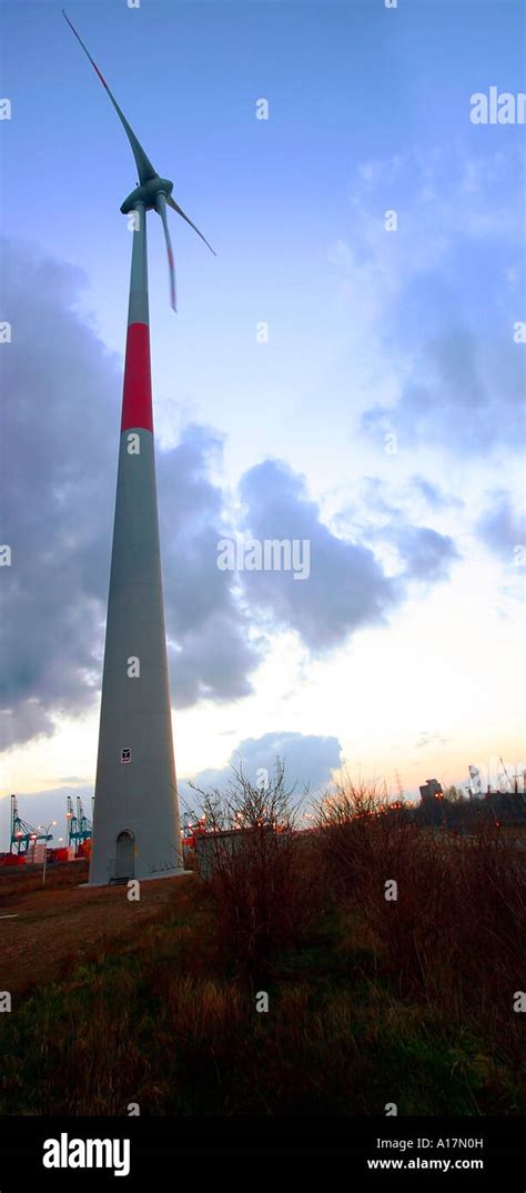 Wind Generator Producing Electricity Stock Photo Alamy