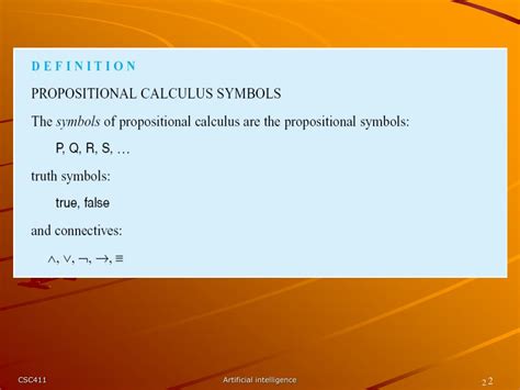 Ppt Chapter 2 The Predicate Calculus Powerpoint Presentation Free Download Id 3221015