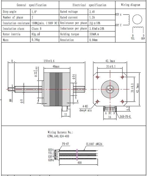 SY17STH48A6 35 100Ca Captive Linear Stepper Motor Soyo