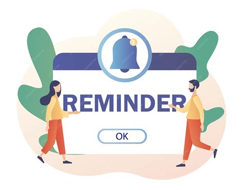 Premium Vector Reminder Concept Notifications Page With Notification Bell New Notice