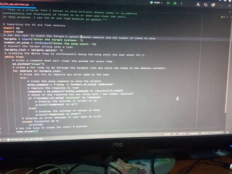 dauda sahr n yumah on linkedin this python program continuously pings