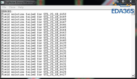 Sig Noise Errors 是怎么出现的，怎么关闭它？ 微波eda网