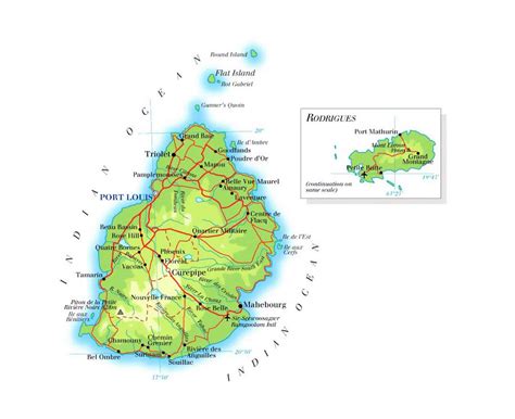 Maps Of Mauritius Collection Of Maps Of Mauritius Africa Mapsland
