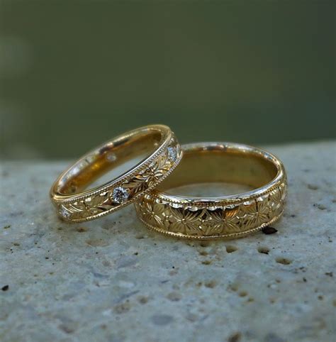 Custom His And Hers Wedding Bands Wedding Rings Wedding Rings Vintage