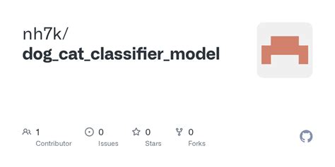 Github Nh7kdogcatclassifiermodel