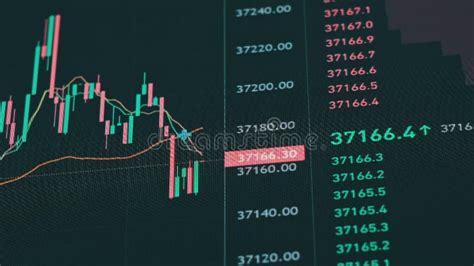 Graph Of Bitcoin Trading On The Crypto Exchange With Price Evolution Stock Video Video Of