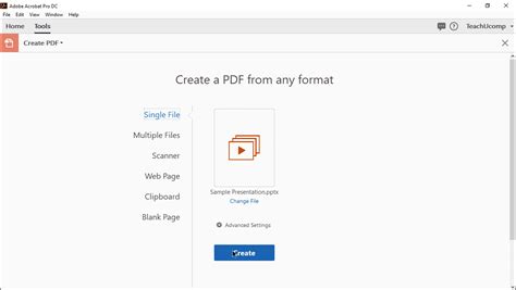 Create A PDF From A File In Acrobat Pro DC Instructions