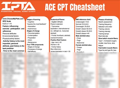 Free ACE Cheat Sheet 2024 Reduce Study Time Significantly