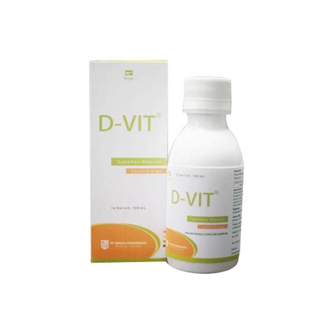 D Vit Syrup 100 Ml Kegunaan Efek Samping Dosis Dan Aturan Pakai
