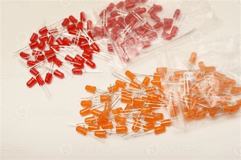 Red And Orange Multicolor Led Indicators Led Circuit Component