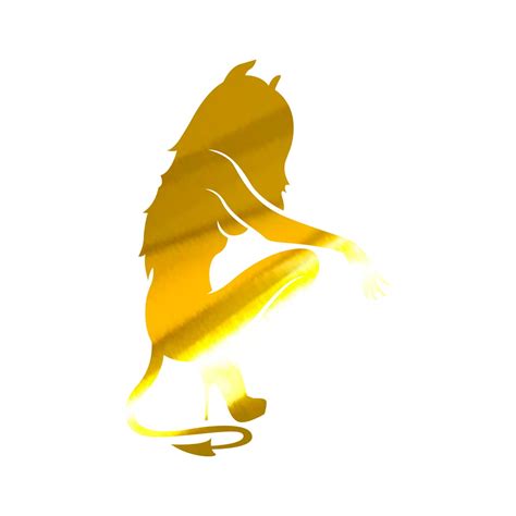 Kneeling Sexy Devil Sticker Decal Die Cut Self Adhesive Vinyl Weatherproof Made In Usa