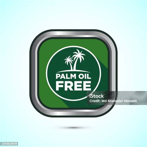 팜 오일 무료 아이콘 디자인 일러스트 레이 션 팜 오일 표지판 없음 건강한 유기농 식품 녹색 그림자 버튼 디자인 0명에 대한