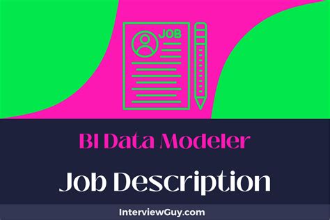 Bi Data Modeler Job Description [updated For 2025]