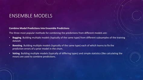 ensemble learning techniques ppt