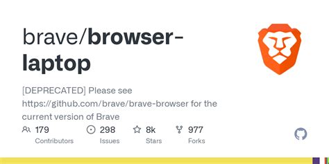 GitHub Brave Browser Laptop DEPRECATED Please See Https Github