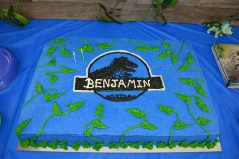 Jurassic World Sheet Cake For 4th Birthday Parties