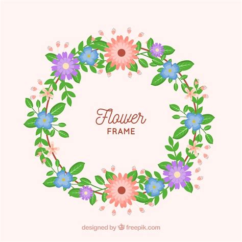 화 환 꽃 프레임 무료 벡터