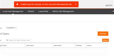 Remedy Sso Error On Rsso Admin Console Unable To Get List Of Groupsan