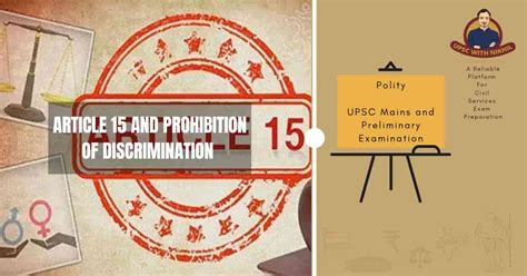 Article 15 And Prohibition Of Discrimination