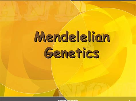 Mendelian Genetics Ppt PPT Reproductive Health Diseases And Conditions