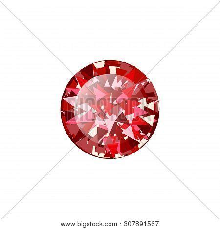 Realistic Red Ruby Vector Photo Free Trial Bigstock
