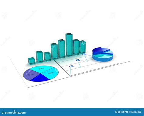 Business Graph Analysis Report Stock Illustration Illustration Of