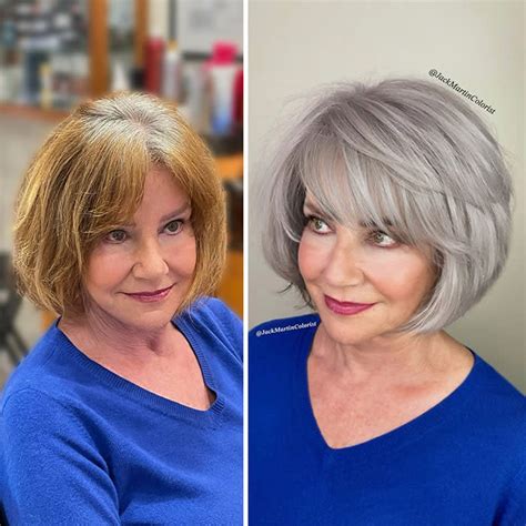 These Stunning Gray Hair Transformations By Celebrity Colorist Jack