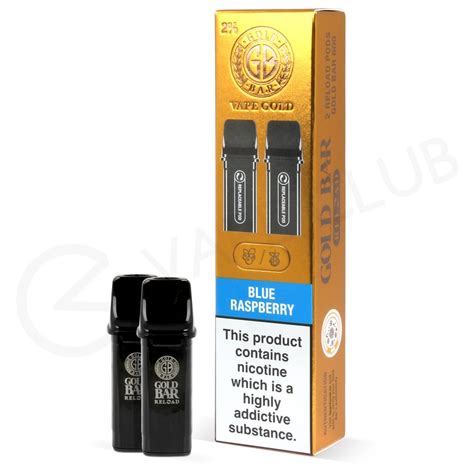 Blue Raspberry Gold Bar Reload Prefilled Pod 2 Pack