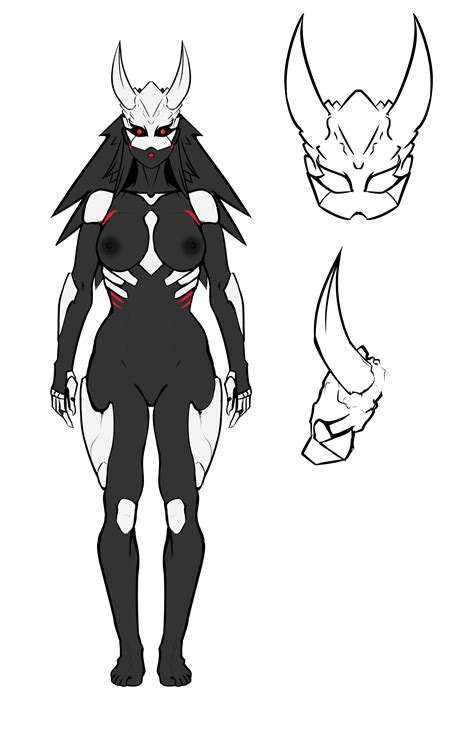 Rule 34 Anthrofied Becsantus Black Body Black Hair Bone Armor Bones