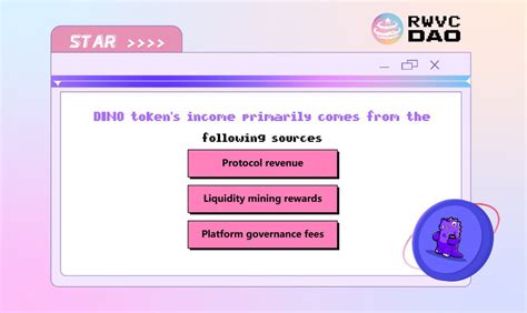 Dino On Twitter 🦖 Dino Tokens Income Sources 1 Protocol Revenue 2 Liquidity Mining