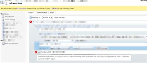 Error In Dynamics 365 Ce Workflow The Entity Referenced By This