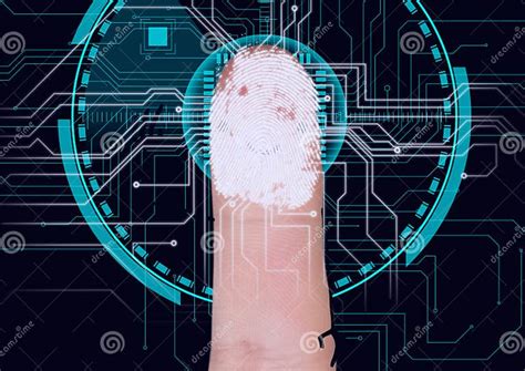 Human Finger Scanning Over Biometric Scanner Against Microprocessor