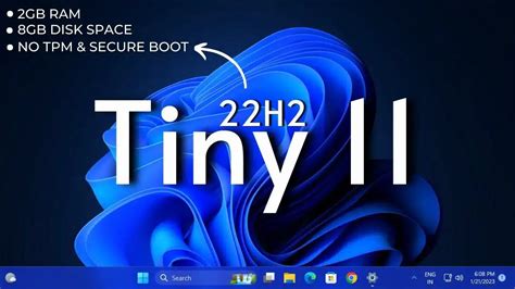 Tiny11 Versione Di Windows 11 Leggerissima 2gb Di Ram Cpu 1ghz E 8gb
