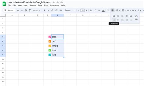 How To Make A Checklist In Google Sheets Plus Shortcuts
