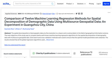 Comparison Of Twelve Machine Learning Regression Methods For Spatial Decomposition Of
