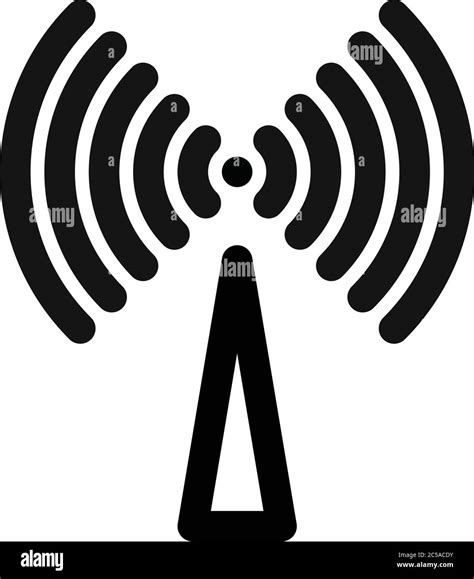 Wifi Symbol Wireless Internet Connection Or Hotspot Sign Outline Modern Design Element Simple