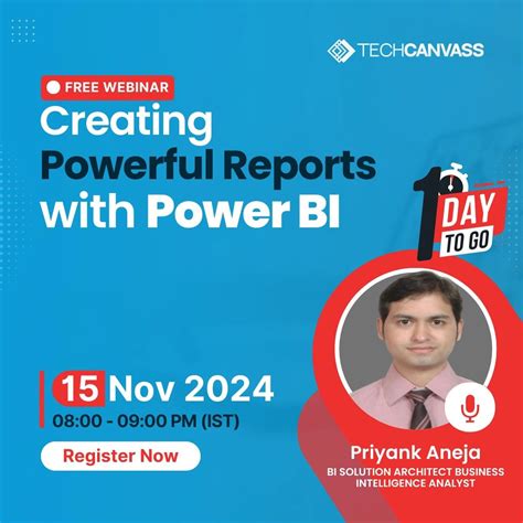 Techcanvass On Linkedin Freewebinar Powerbi Dataanalytics Techcanvass Careergrowth