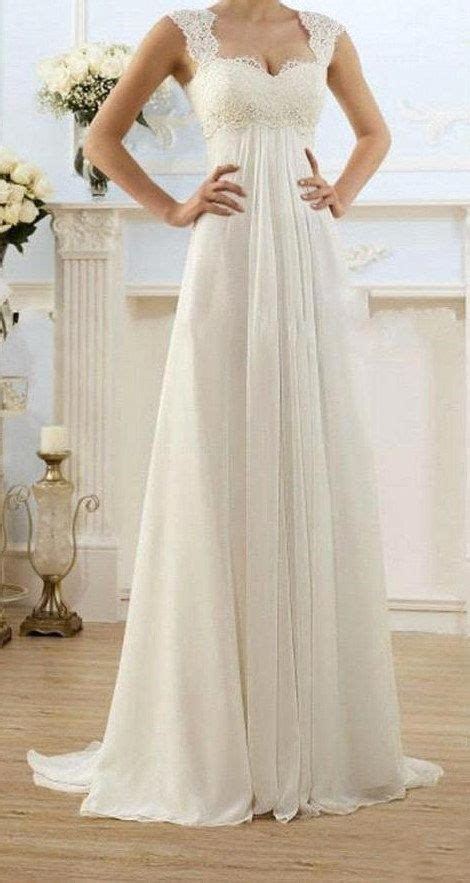 Wedding Dress Empire Waist Cap Sleeve Bestweddingdresses