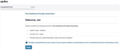 Form Dashboard Patient Experience Updox Knowledge Base