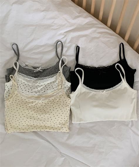 쇼퍼랜드 기획 캡내장 센트 플로럴 레이어드 슬림 슬리브리스나시 5color