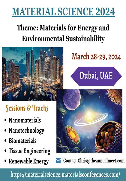 37th International Conference On Materials Science And Engineering Material Science 2024