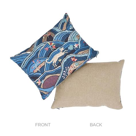 Schumacher Blues 16 X 0 Rolling Hills Pillow Consumer Blue Pillows