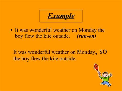 Correcting A Run On Sentence PPT