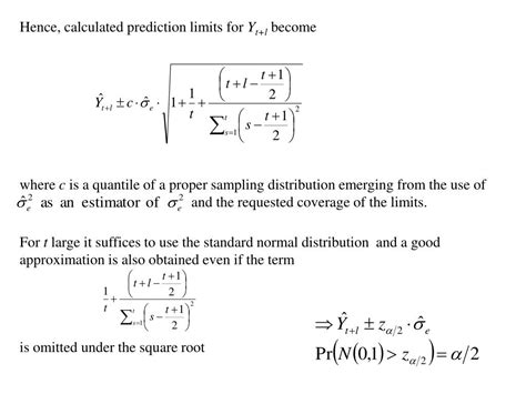 Ppt Forecasting Prediction Limits Powerpoint Presentation Free
