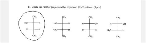 Solved Circle The Right Fischer Projection Why Is The Third