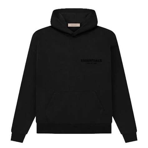 Fog Essentials Ss22 Core Black Hoodie