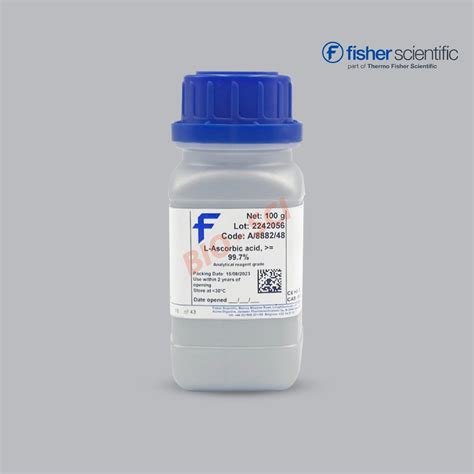 L Ascorbic Acid Certified Ar For Analysis Fisher Chemical™ Bio Sci