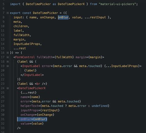 Touched Is Not Effected To React Final Form · Issue 430 · Muimaterial Ui Pickers · Github