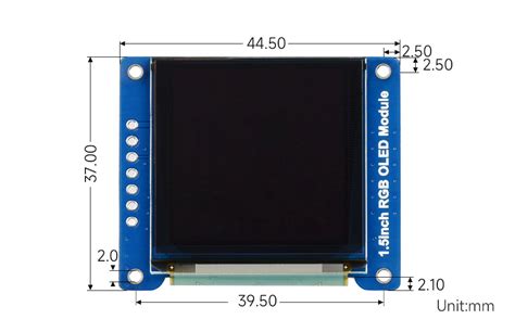 1 5inch RGB OLED Display Module 65K RGB Colors 128128 Resolution SPI Interface