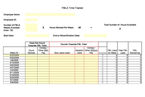Employee Time Off Tracking Spreadsheet Excel Templates Excel Templates